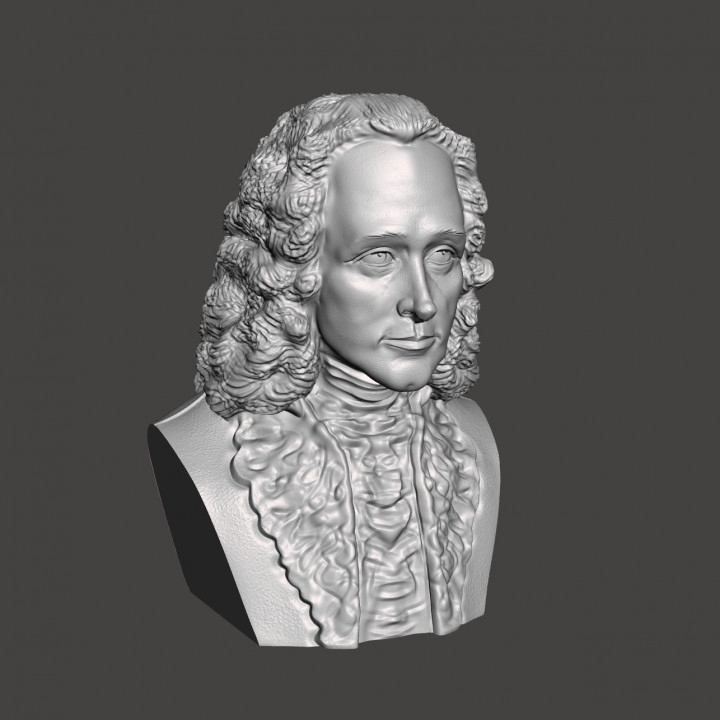 3D Printable Voltaire - High-Quality STL File for 3D Printing (PERSONAL ...