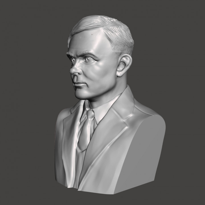 Download Alan Turing - High-Quality STL File for 3D Printing (PERSONAL ...