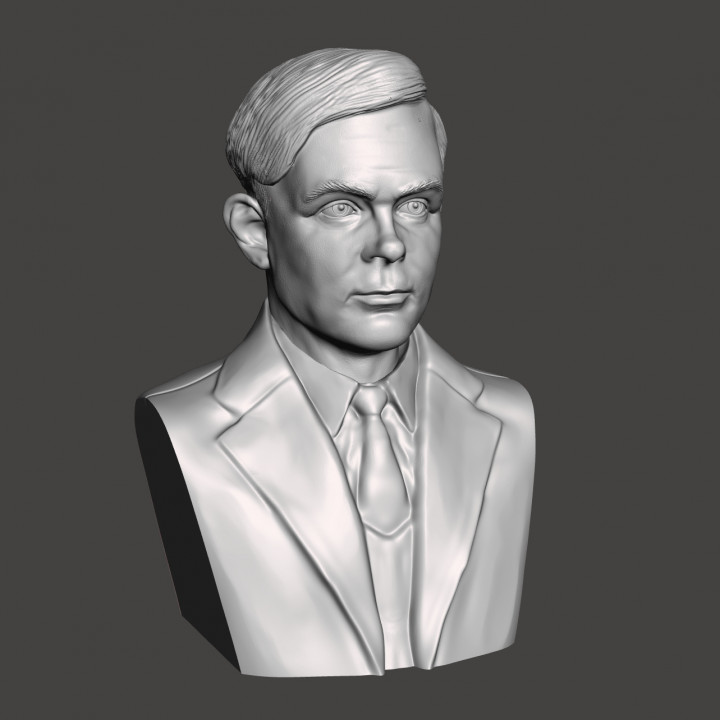 3D Printable Alan Turing - High-Quality STL File for 3D Printing ...