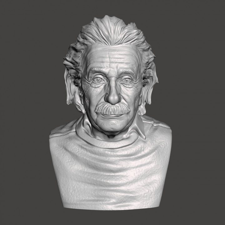 3D Printable Albert Einstein - High-Quality STL File for 3D Printing ...