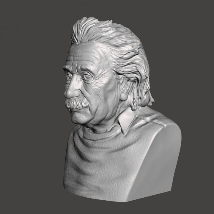3D Printable Albert Einstein - High-Quality STL File for 3D Printing ...