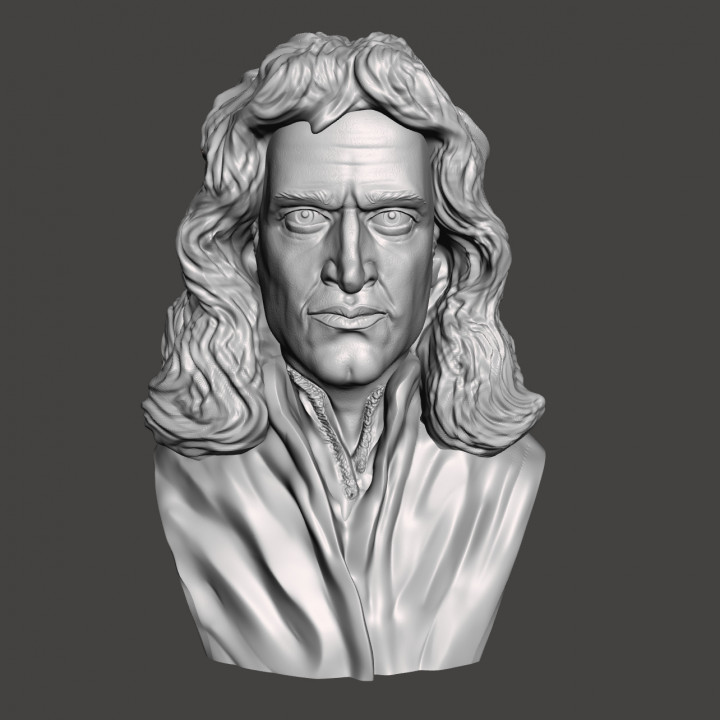 3D Printable Isaac Newton - High-Quality STL File for 3D Printing ...