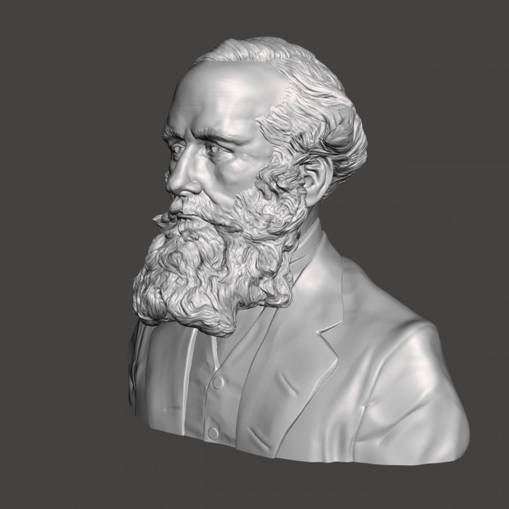 3D Printable James Clerk Maxwell - High-Quality STL File for 3D ...