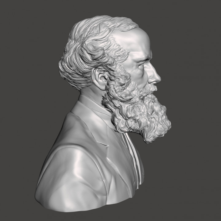 3D Printable James Clerk Maxwell - High-Quality STL File for 3D ...
