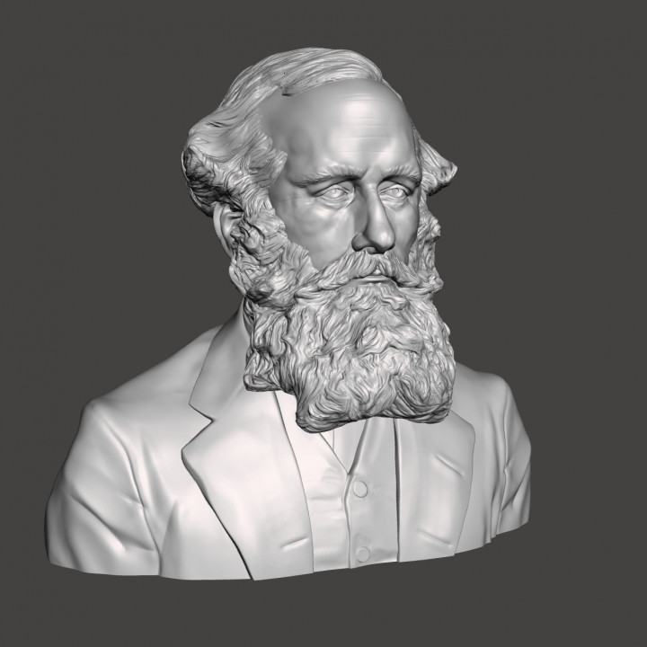 3D Printable James Clerk Maxwell - High-Quality STL File for 3D ...