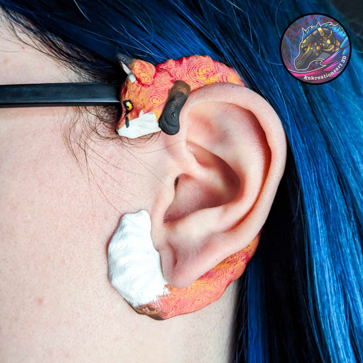 3D Printable Fox Ear Cuff by Kirsten M