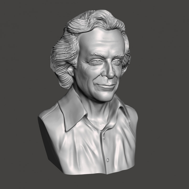 3D Printable Richard Feynman - High-Quality STL File for 3D Printing ...