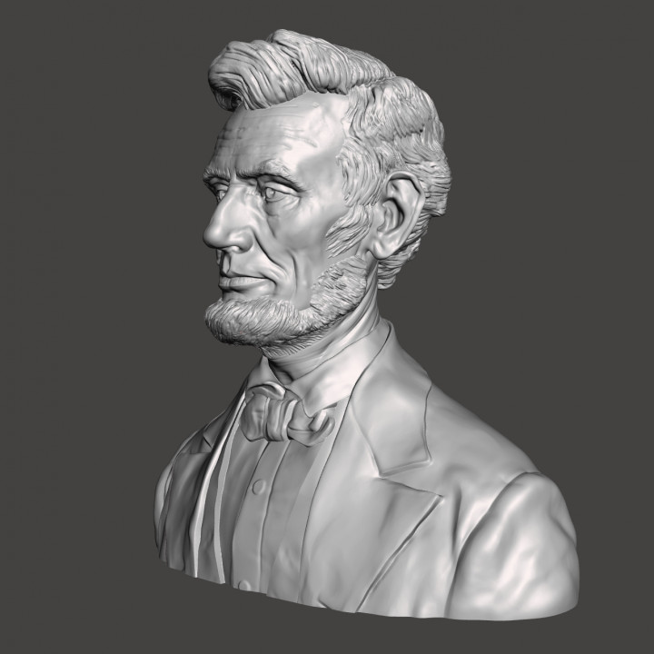 3D Printable Abraham Lincoln - High-Quality STL File for 3D Printing ...