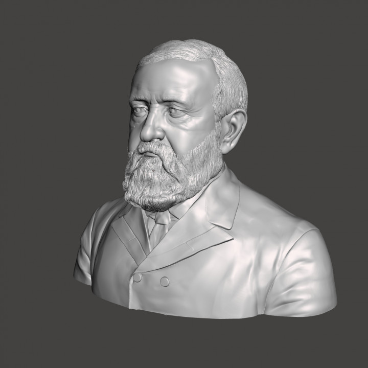 3D Printable Benjamin Harrison - High-Quality STL File for 3D Printing ...