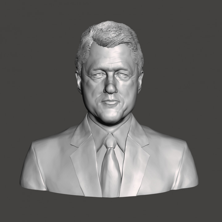 3D Printable Bill Clinton - High-Quality STL File for 3D Printing ...