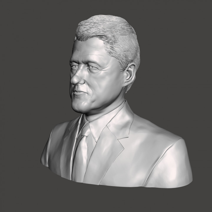 3D Printable Bill Clinton - High-Quality STL File for 3D Printing ...