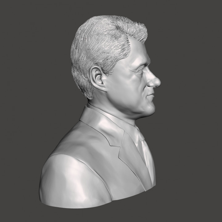 3D Printable Bill Clinton - High-Quality STL File for 3D Printing ...