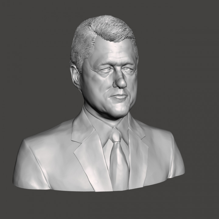 3D Printable Bill Clinton - High-Quality STL File for 3D Printing ...