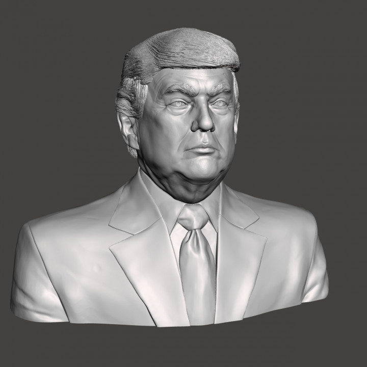 3D Printable Donald Trump - High-Quality STL File for 3D Printing ...