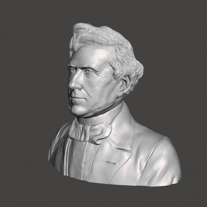3D Printable Franklin Pierce - High-Quality STL File for 3D Printing ...