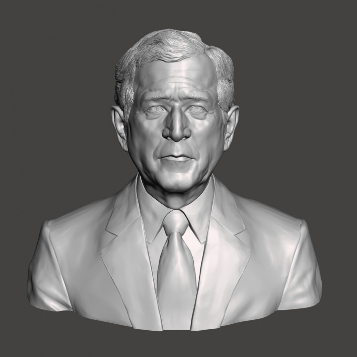 3D Printable George W. Bush - High-Quality STL File for 3D Printing ...