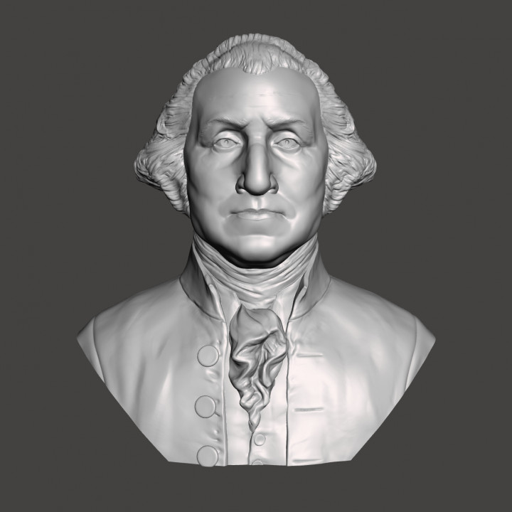 3D Printable George Washington - High-Quality STL File for 3D Printing ...