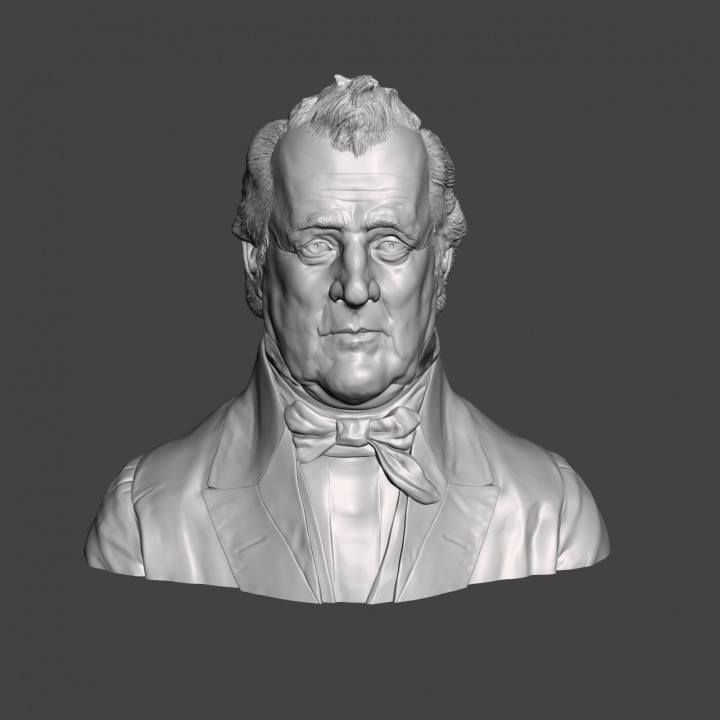 3D Printable James Buchanan - High-Quality STL File for 3D Printing ...