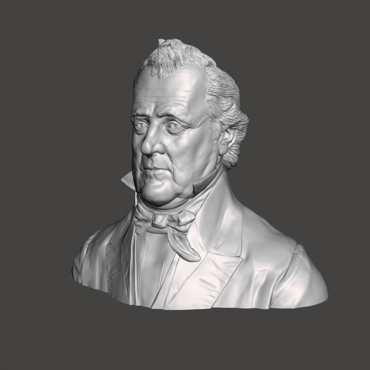 3D Printable James Buchanan - High-Quality STL File for 3D Printing ...