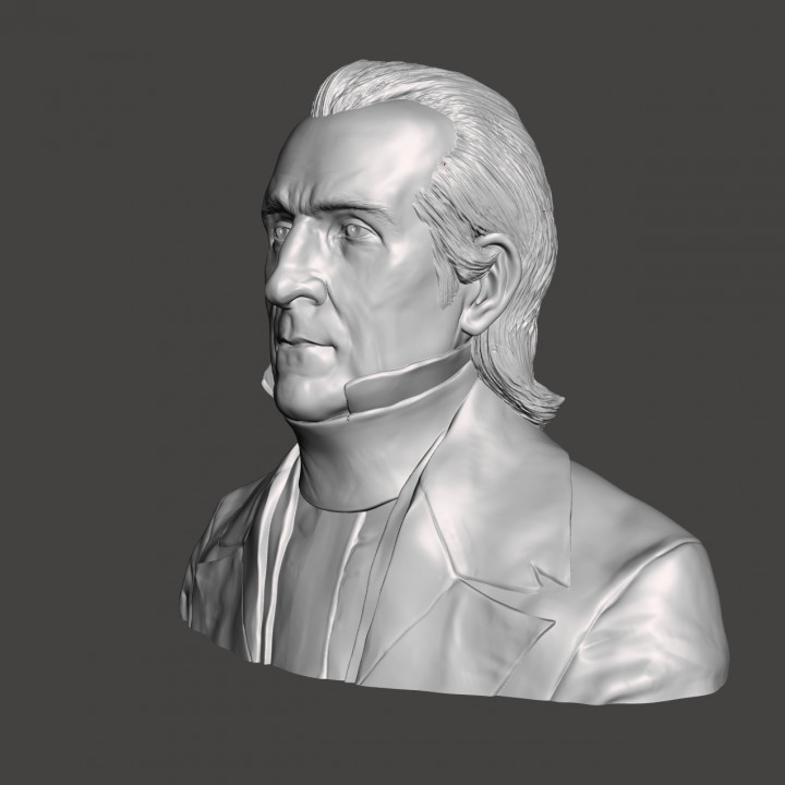 3D Printable James K. Polk - High-Quality STL File for 3D Printing ...