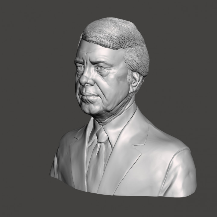 3D Printable Jimmy Carter - High-Quality STL File for 3D Printing ...