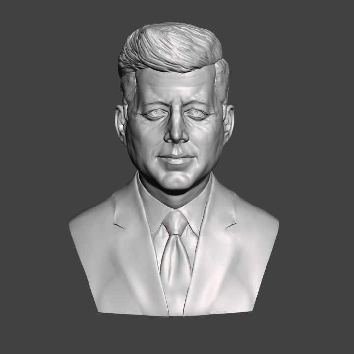 3D Printable John F. Kennedy - High-Quality STL File for 3D Printing ...