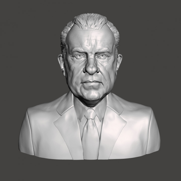 3D Printable Richard Nixon - High-Quality STL File for 3D Printing ...