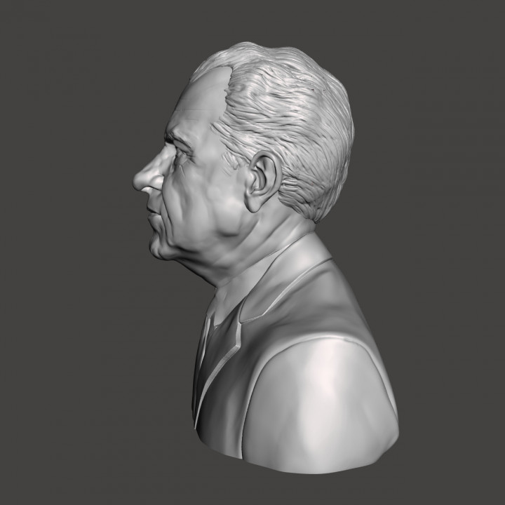 3D Printable Richard Nixon - High-Quality STL File for 3D Printing ...