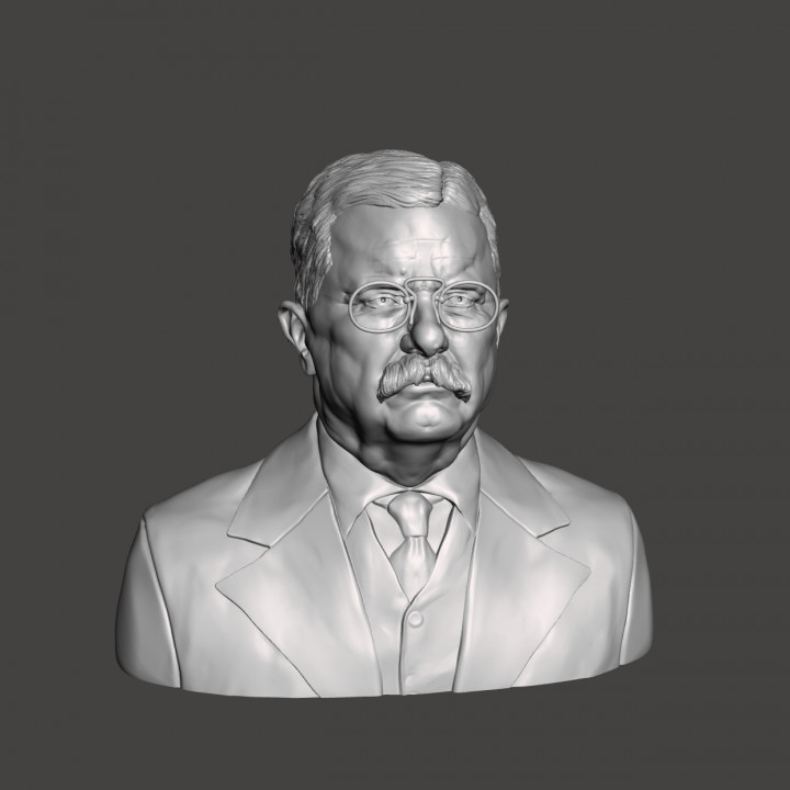 3D Printable Theodore Roosevelt - High-Quality STL File for 3D Printing ...