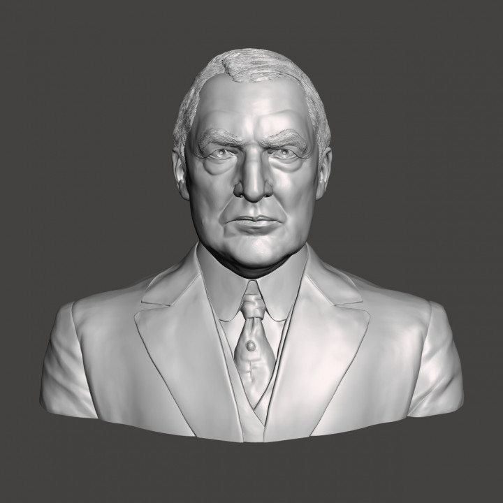 3D Printable Warren G. Harding - High-Quality STL File for 3D Printing ...