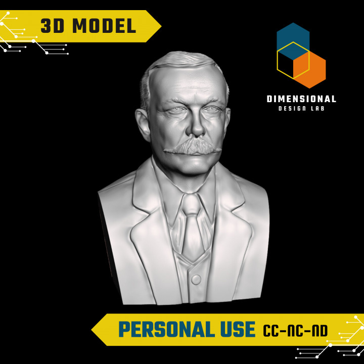 Descargar Arthur Conan Doyle - High-Quality STL File for 3D Printing ...