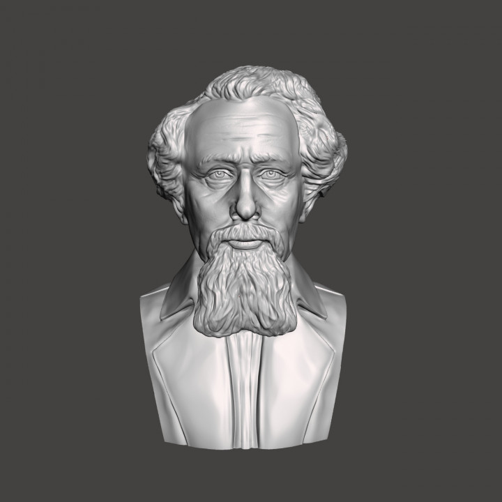 3D Printable Charles Dickens - High-Quality STL File for 3D Printing ...