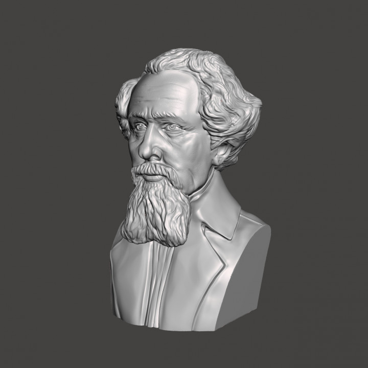 3D Printable Charles Dickens - High-Quality STL File for 3D Printing ...