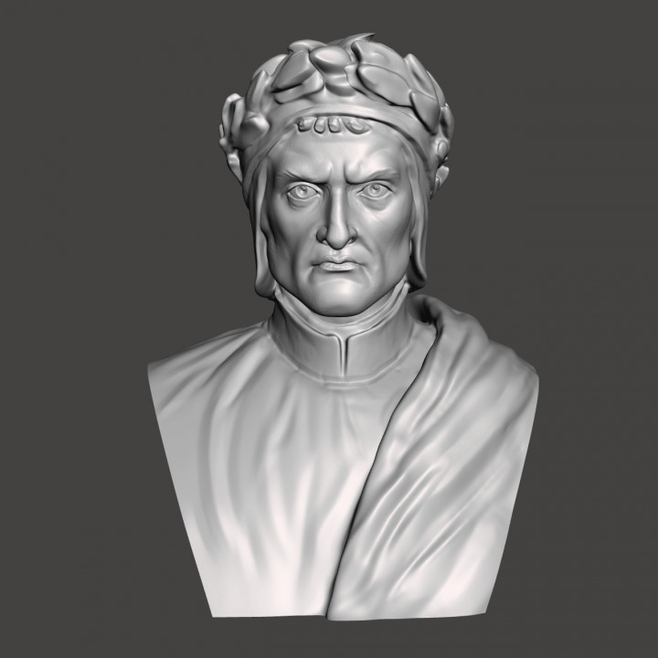 3D Printable Dante Aligheri - High-Quality STL File for 3D Printing ...