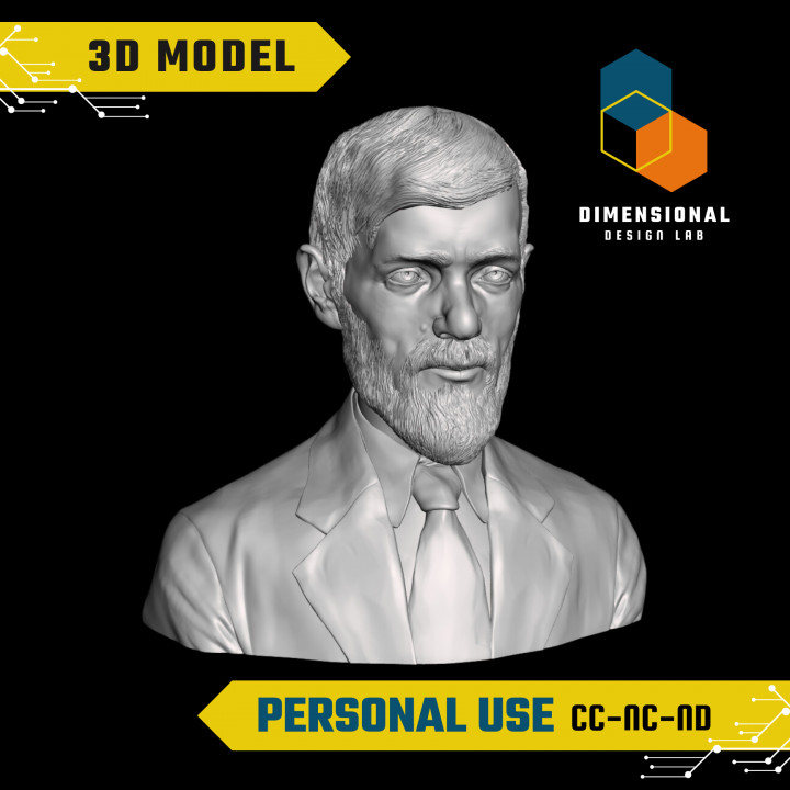 3D Printable D.H. Lawrence - High-Quality STL File for 3D Printing ...