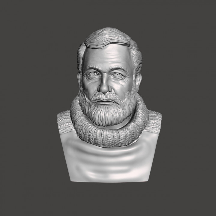 3D Printable Ernest Hemingway - High-Quality STL File for 3D Printing ...