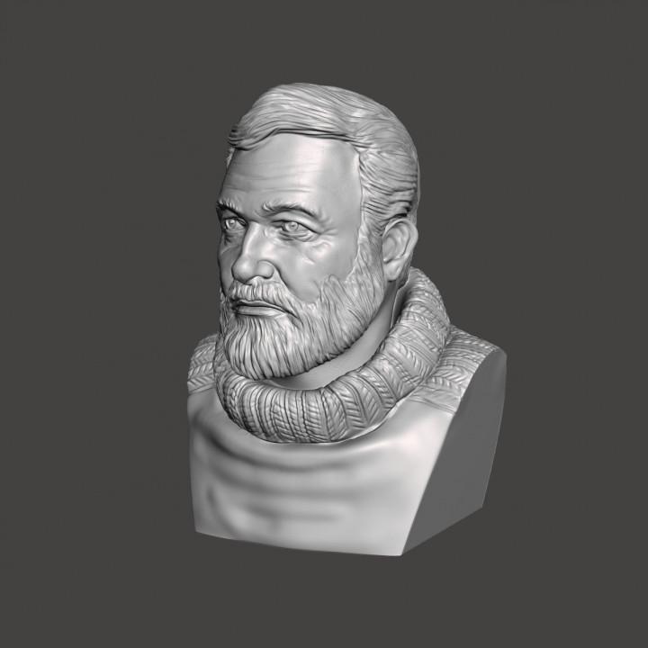 3D Printable Ernest Hemingway - High-Quality STL File for 3D Printing ...