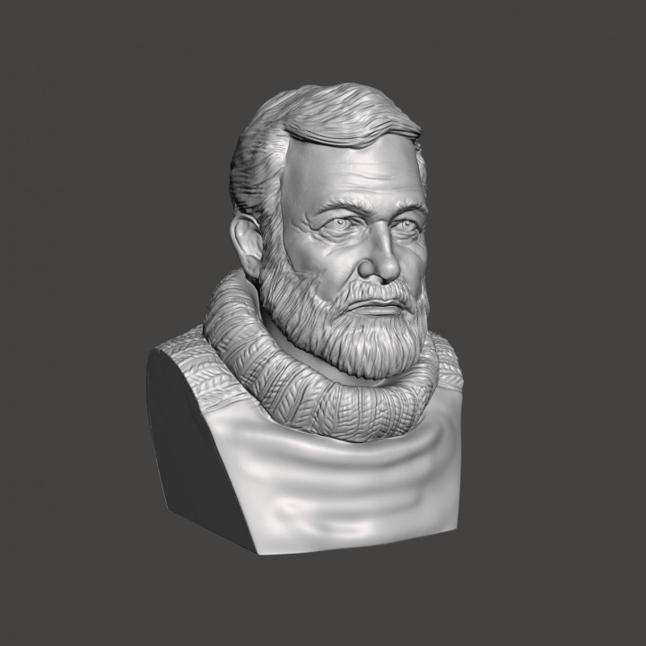 3D Printable Ernest Hemingway - High-Quality STL File for 3D Printing ...