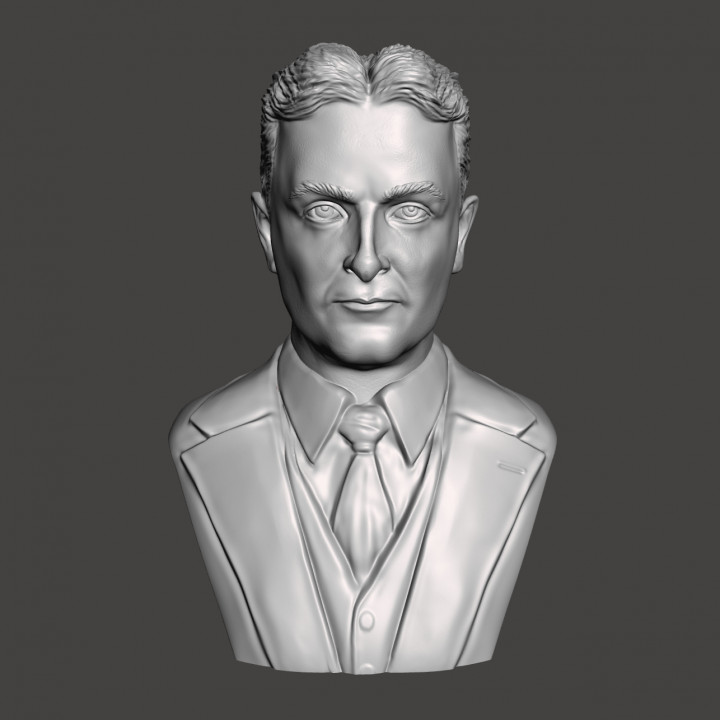 3D Printable F. Scott Fitzgerald - High-Quality STL File for 3D ...