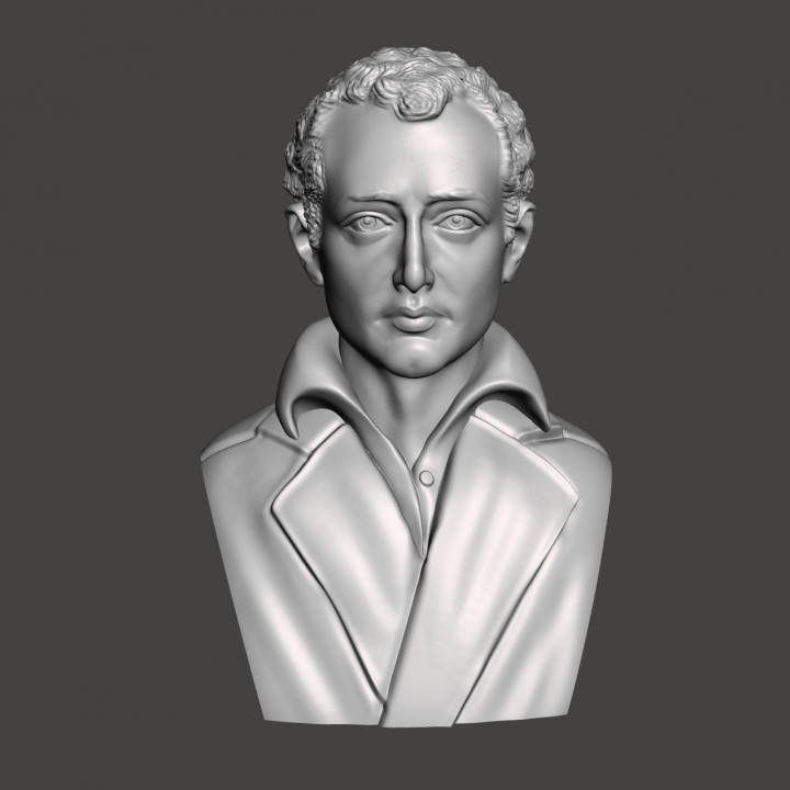 3D Printable George Gordon Byron - High-Quality STL File for 3D ...