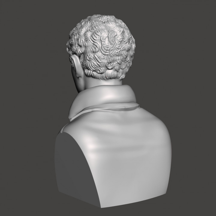 3D Printable George Gordon Byron - High-Quality STL File for 3D ...