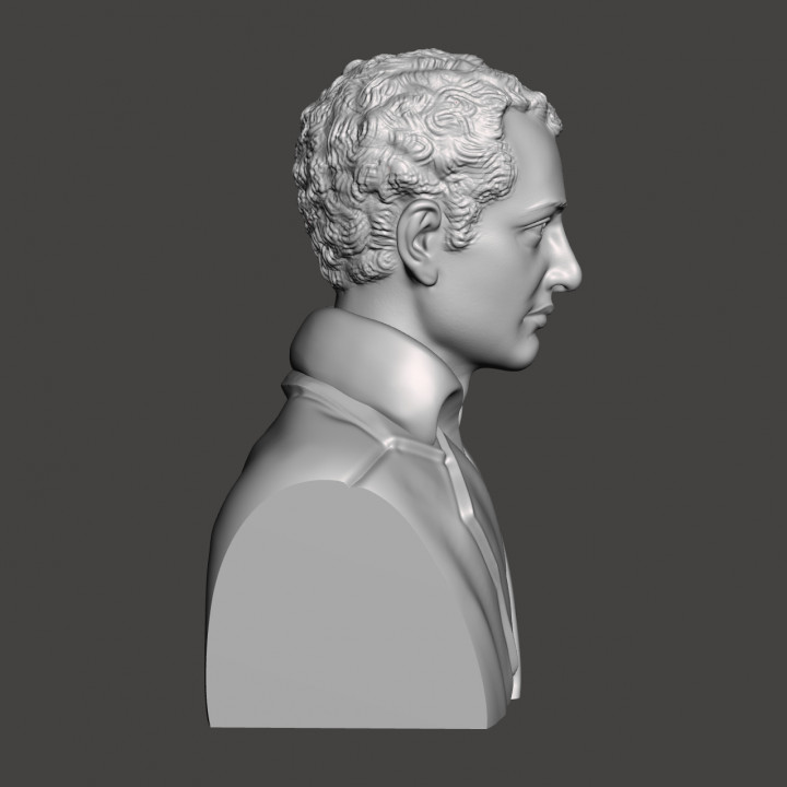 3D Printable George Gordon Byron - High-Quality STL File for 3D ...