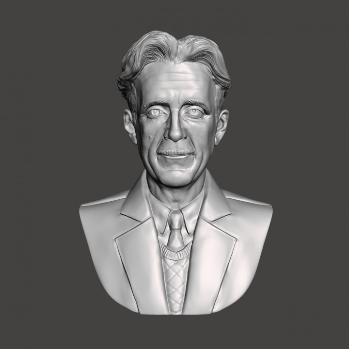 3D Printable George Orwell - High-Quality STL File for 3D Printing ...