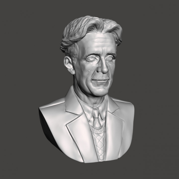 3D Printable George Orwell - High-Quality STL File for 3D Printing ...