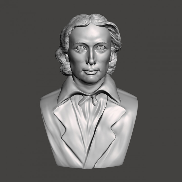 3D Printable John Keats - High-Quality STL File for 3D Printing ...