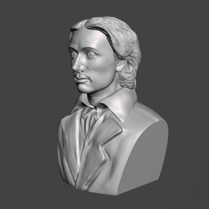 3D Printable John Keats - High-Quality STL File for 3D Printing ...