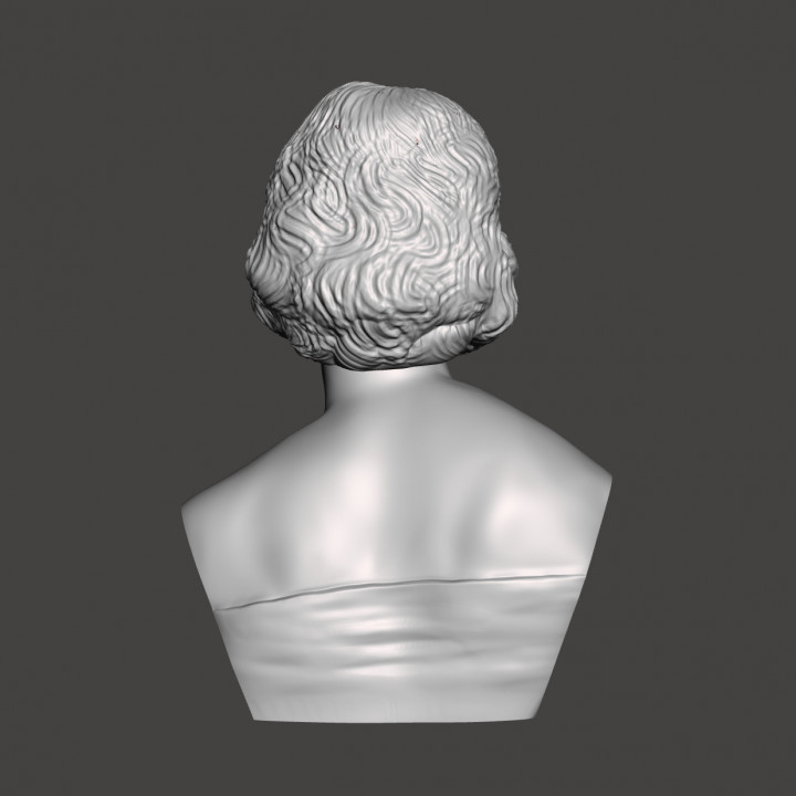 3D Printable Mary Shelley - High-Quality STL File for 3D Printing ...