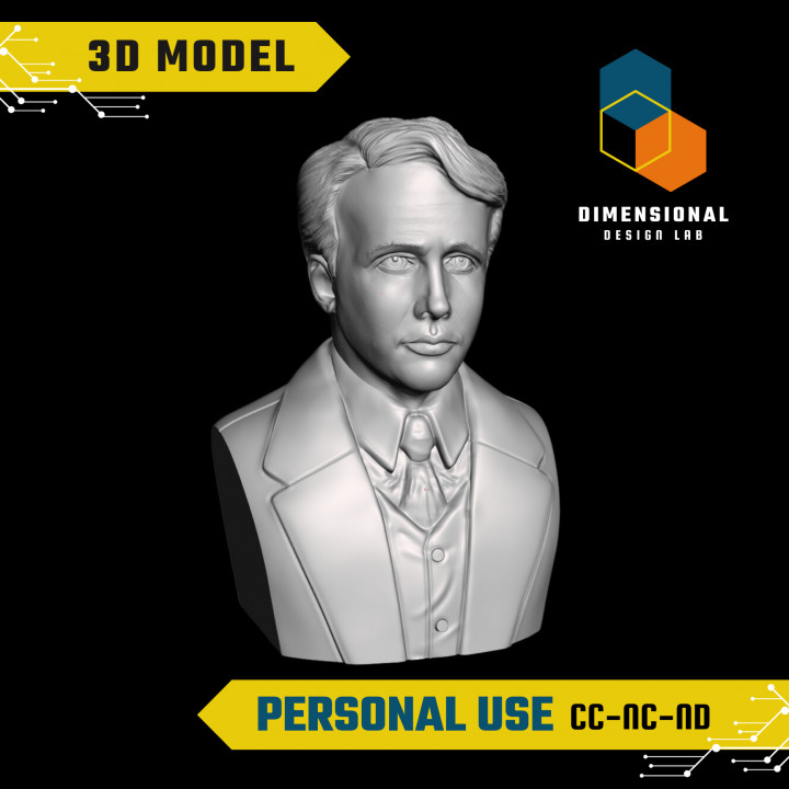 3D Printable Robert Frost - High-Quality STL File for 3D Printing ...