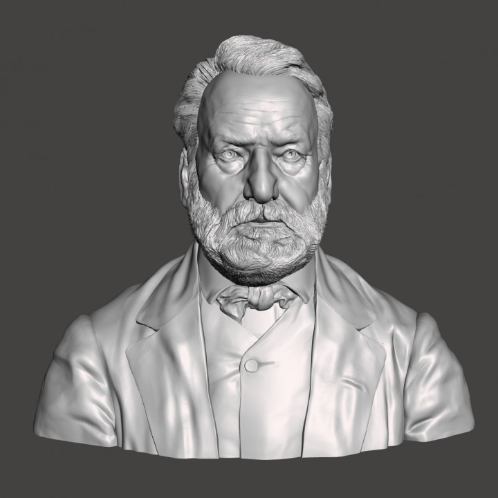 3D Printable Victor Hugo - High-Quality STL File for 3D Printing ...