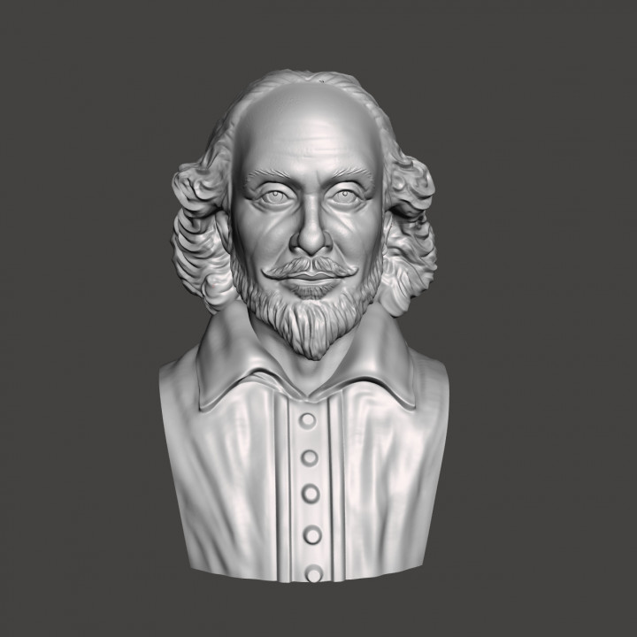 3D Printable William Shakespeare - High-Quality STL File for 3D ...